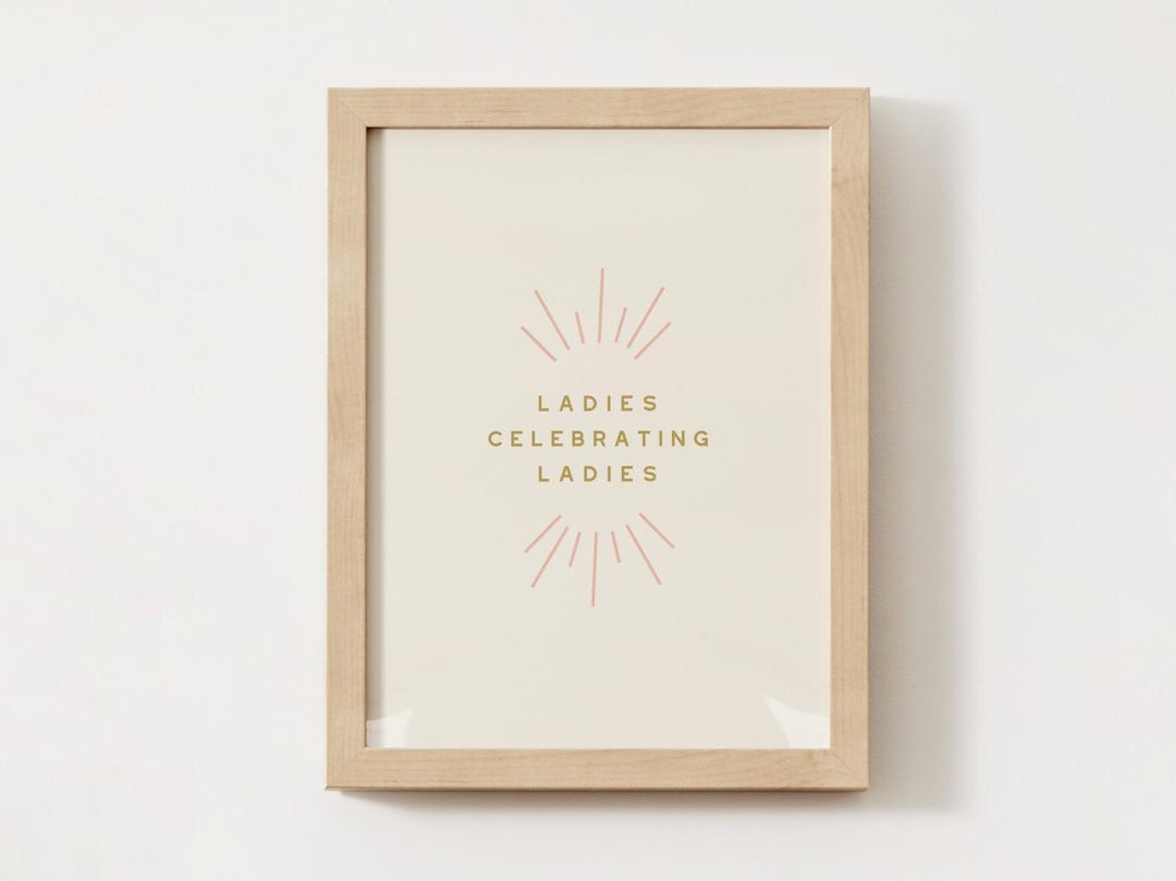 Ladies Celebrating Ladies Print · Wall Decor · Digital Download - Etsy