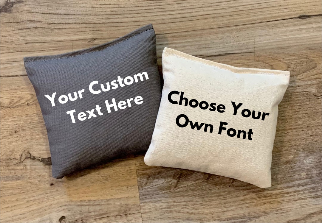 Custom Cornhole Bags Choose Your Own Text Colors and Font Regulation ...