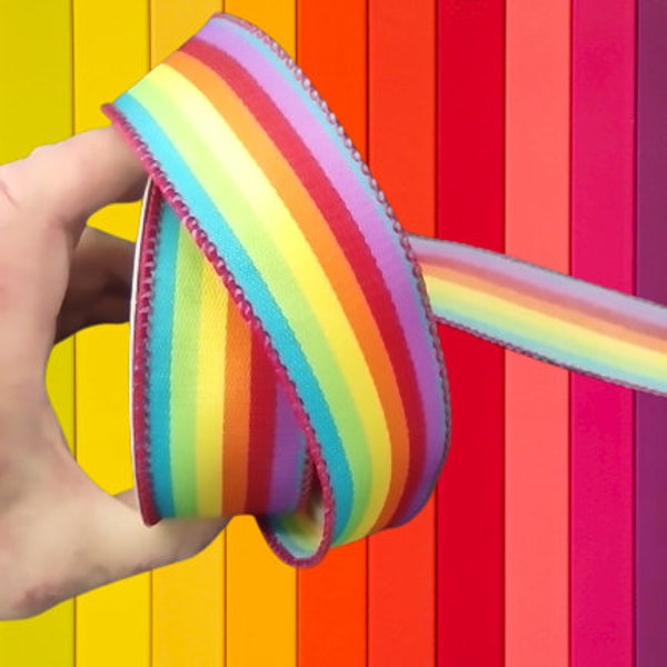 Rainbow Ribbon - Etsy