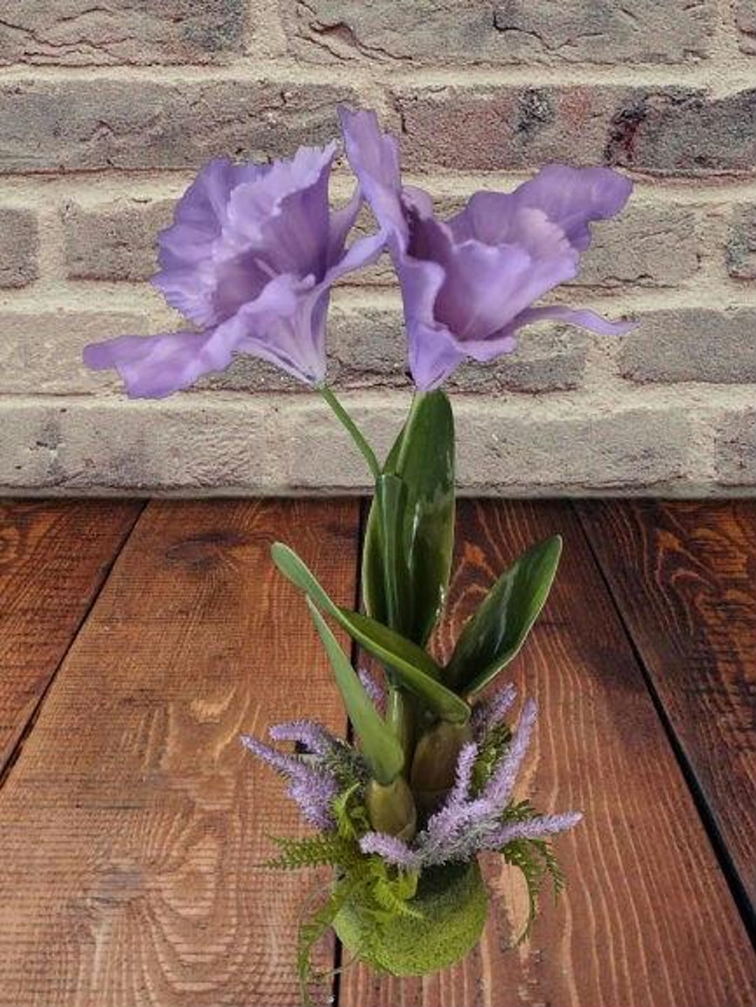 Vintage Cattleya Orchid W/O Pot Silk Flowers Plants LAVENDER - Etsy