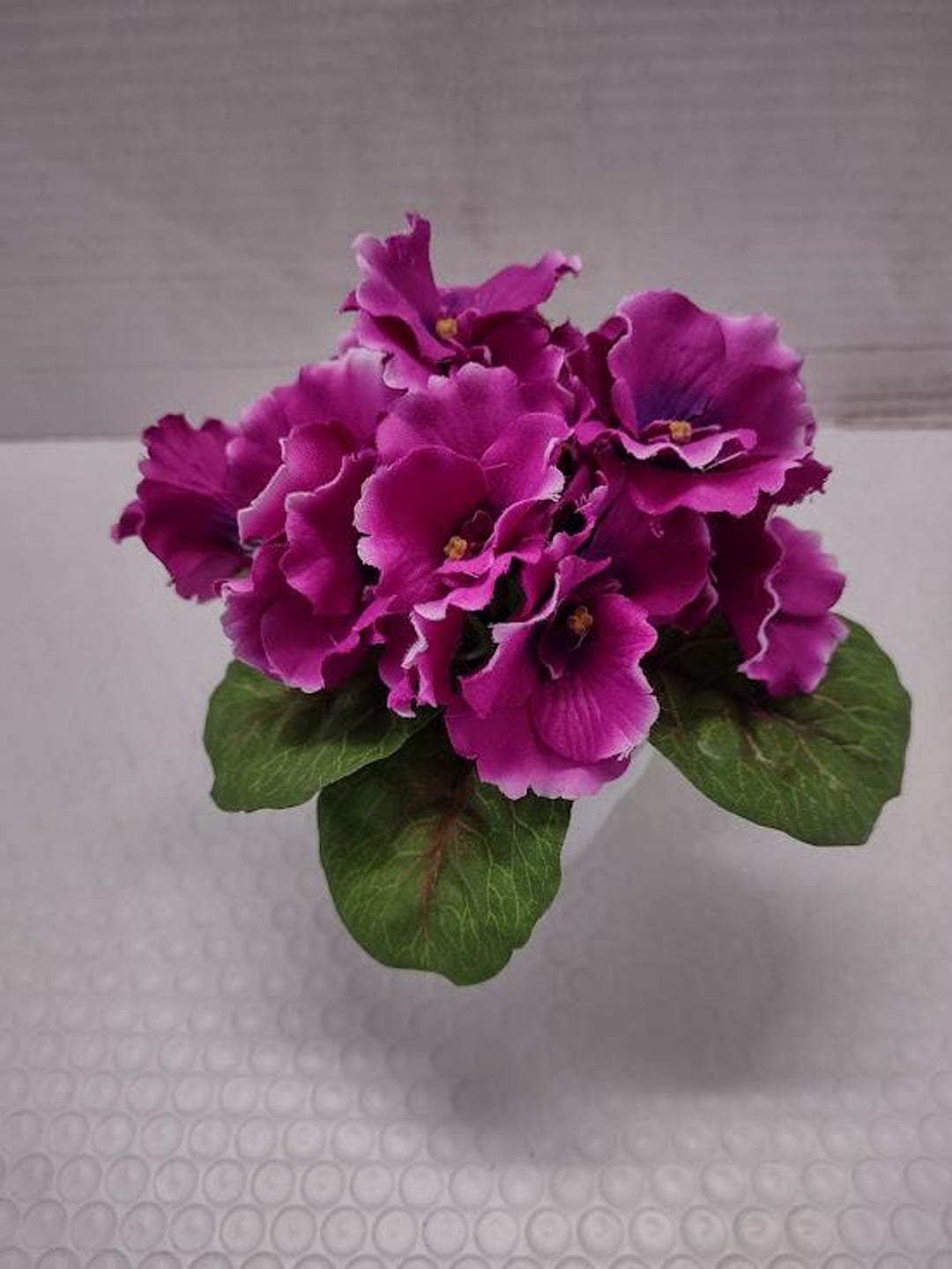6" ARTIFICIAL Miniature African Violet (FUCHSIA) - Etsy