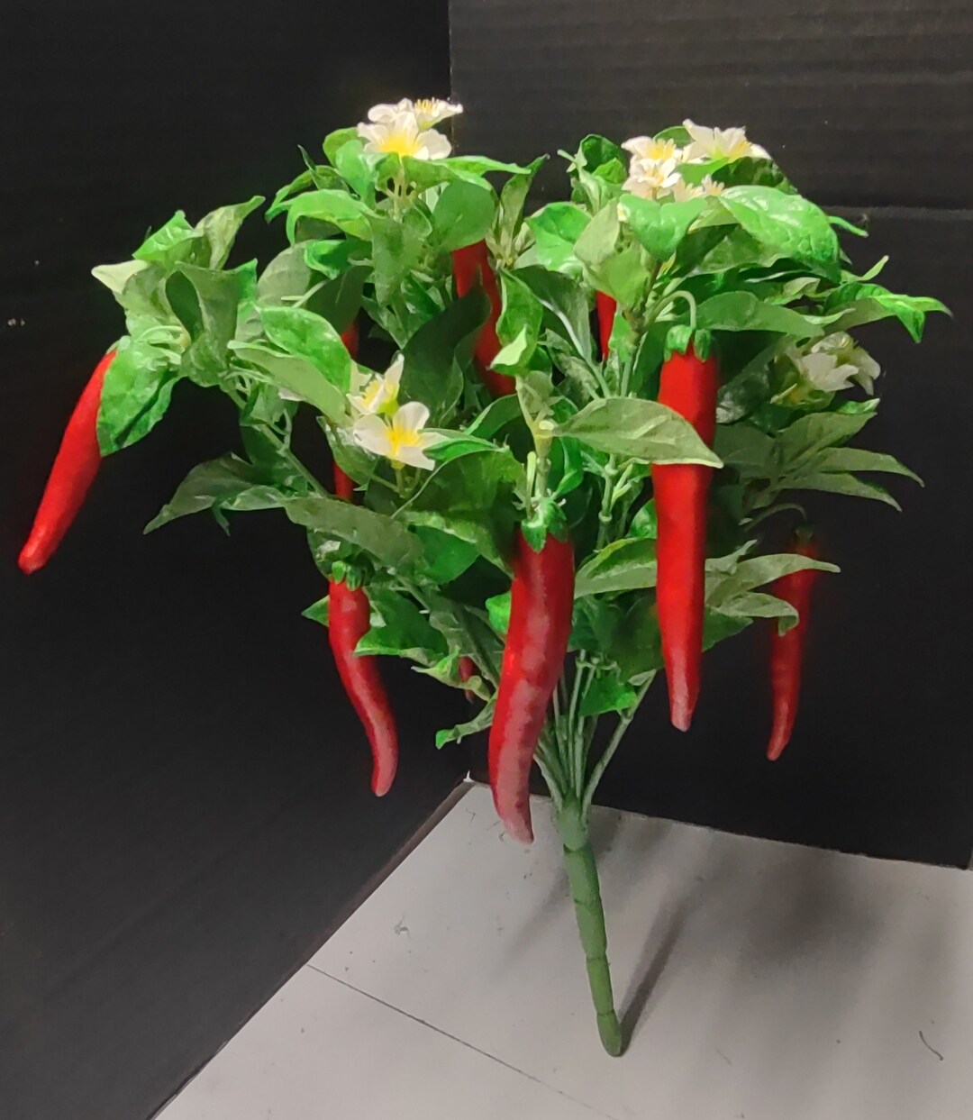 Artificial Chili Pepper Bush - Etsy