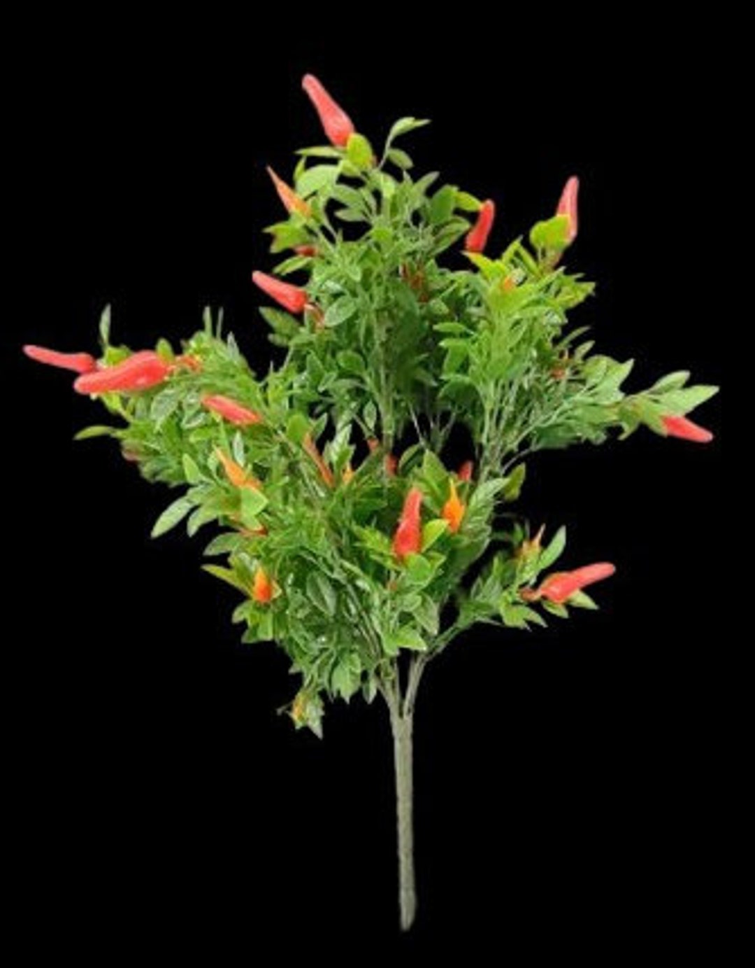 Artificial Chili Pepper Bush - Etsy