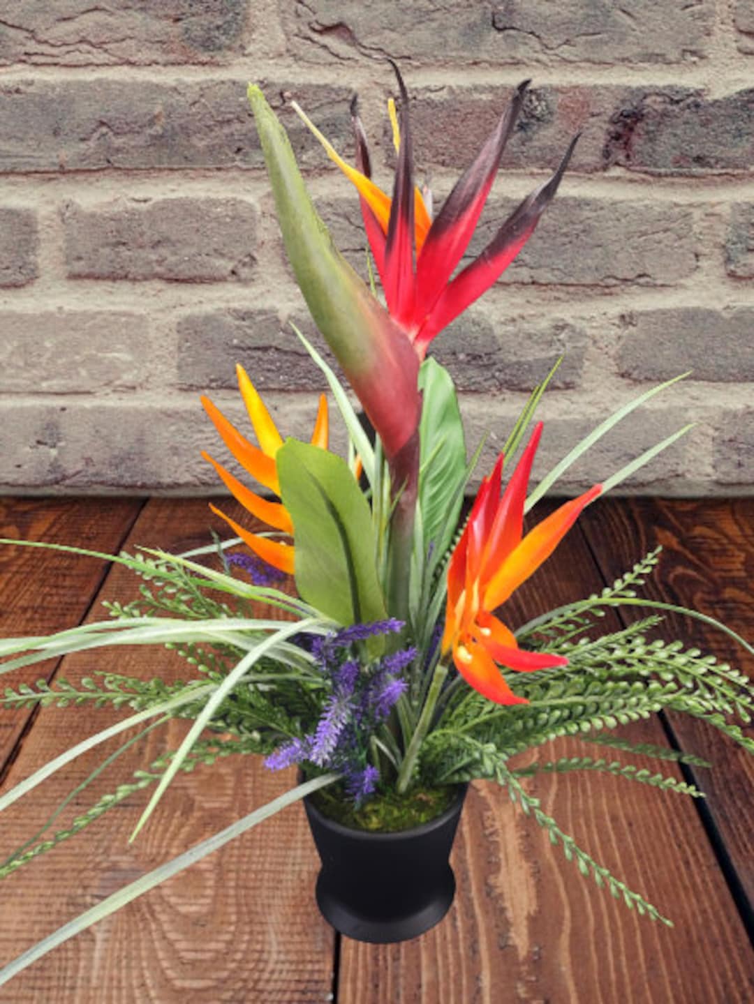Artificial Tropical Arrangement Wedding Home Decoration Silk Flowers ...