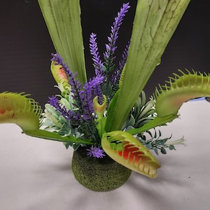 Artificial Pitcher Plant With Venus Flytrap Carnivorous Plants Silk ...