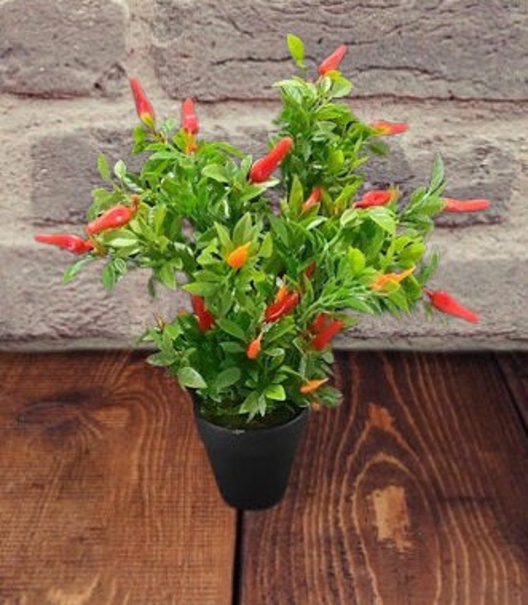 Artificial Chili Pepper Plant - Etsy