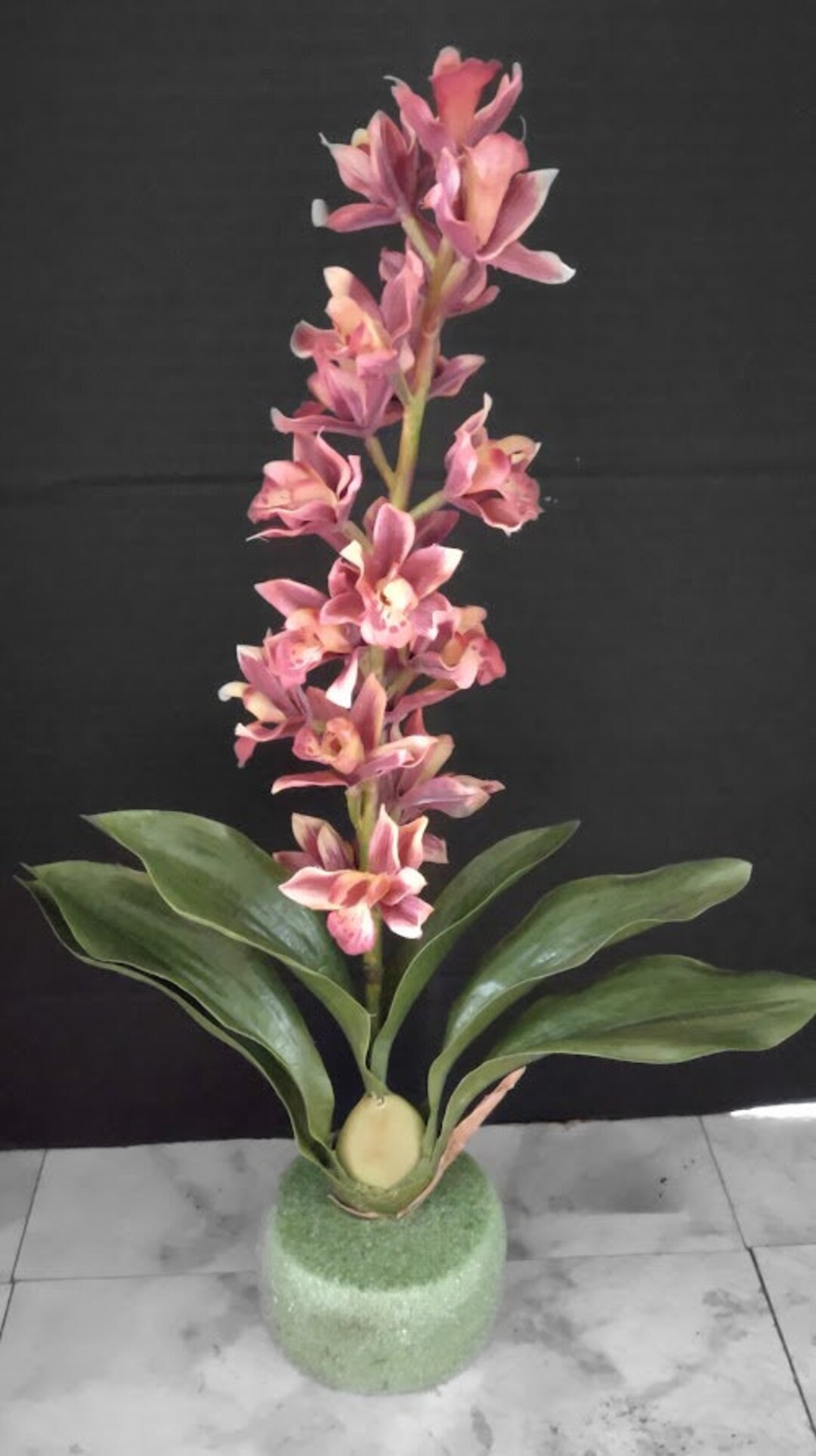 Artificial Cymbidium Orchid Table Decoration - Etsy