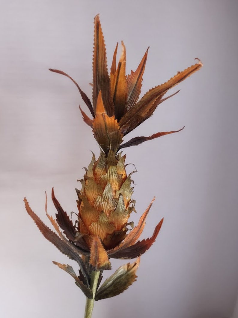 Decorative Fall-colored ANANAS Flower Silk Floral Stems - Etsy