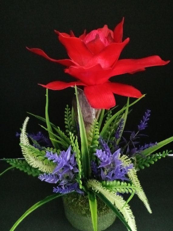 Artificial torch ginger plant | Etsy