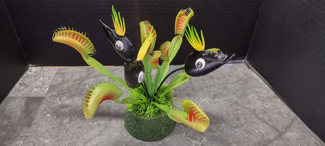 Artificial Venus Flytrap and Creature Buddies Plant Garden. - Etsy