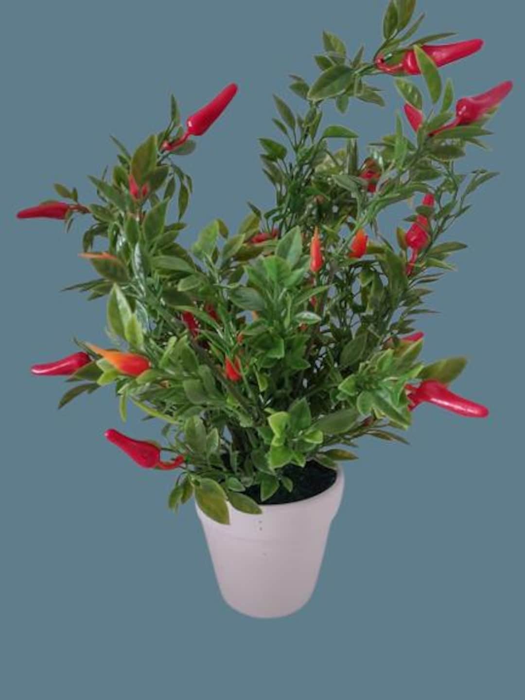 Artificial Chili Pepper Plant - Etsy