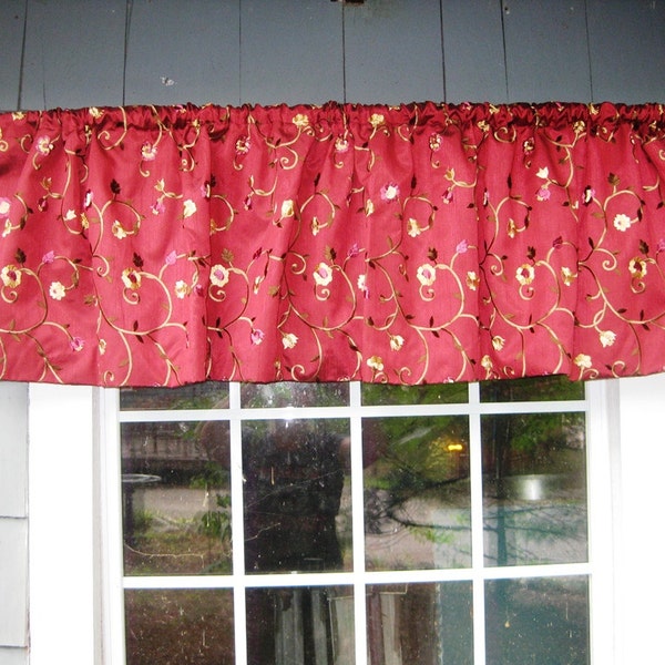 Embroidered Valance - Etsy