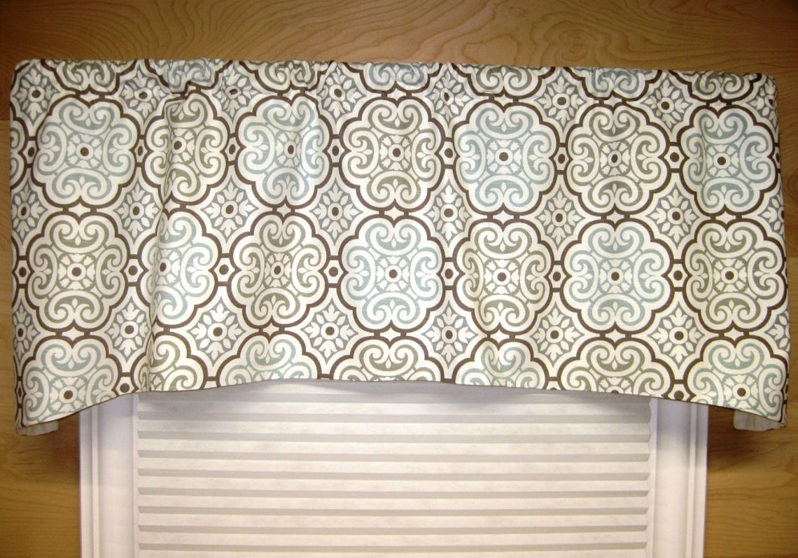 Valance Arched Gathered Rod Pocket Window Treatment in | Etsy