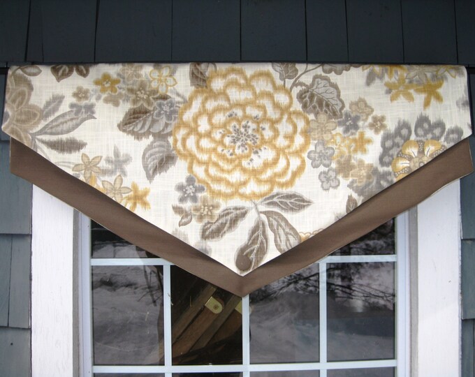 Valance Layered Triangle Window Treatment in P Kaufmann's Temara Color ...