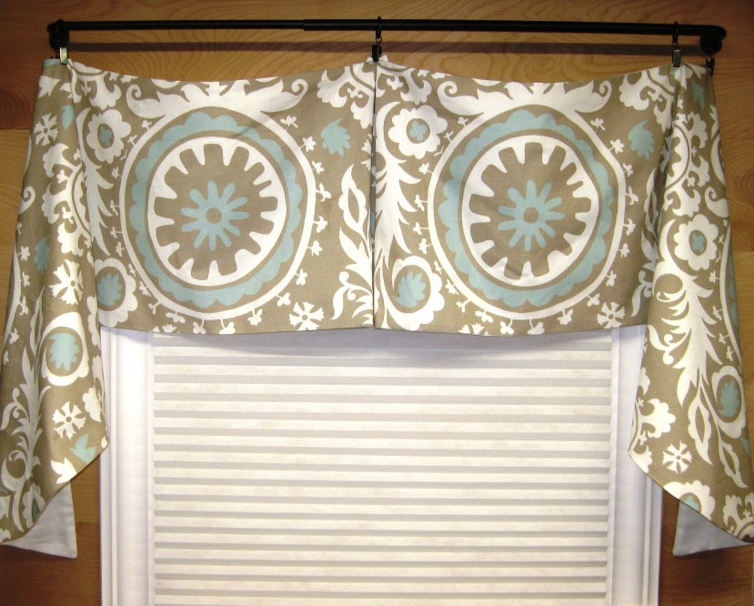 Ready to Ship Curtain! Jackson Valance in Premier Prints' Suzani Fabric ...