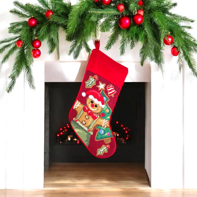 Gingerbread Stocking - Etsy