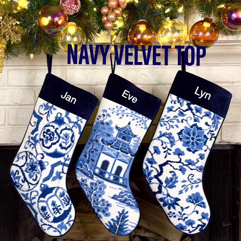 Blue Stocking - Etsy