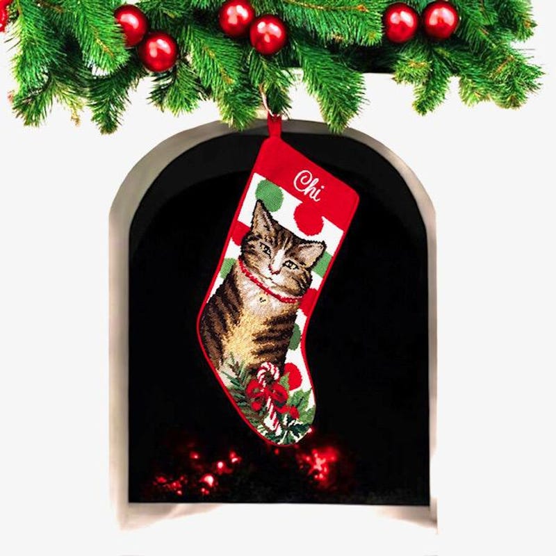 Cat Needlepoint - Etsy