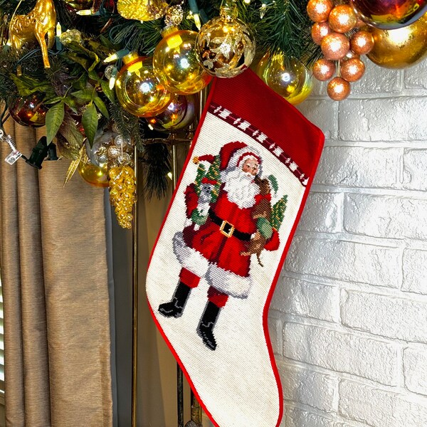 Santa Stocking - Etsy