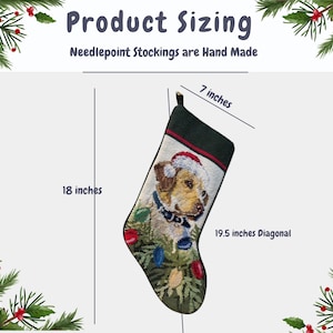 Yellow Lab Dog Stocking | Personalized Needlepoint Christmas Stockings ...