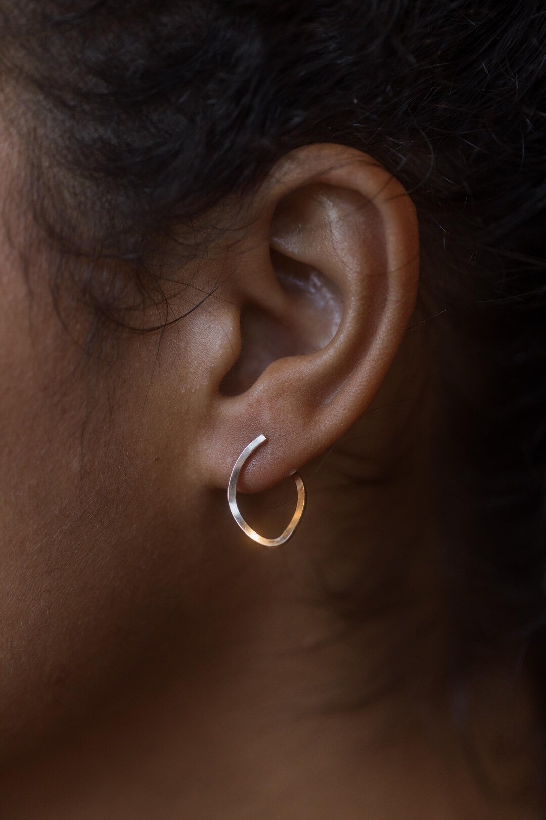 Cleo Gold Leaf Studs, Unique Stud Earrings, Everyday Gold Earrings ...