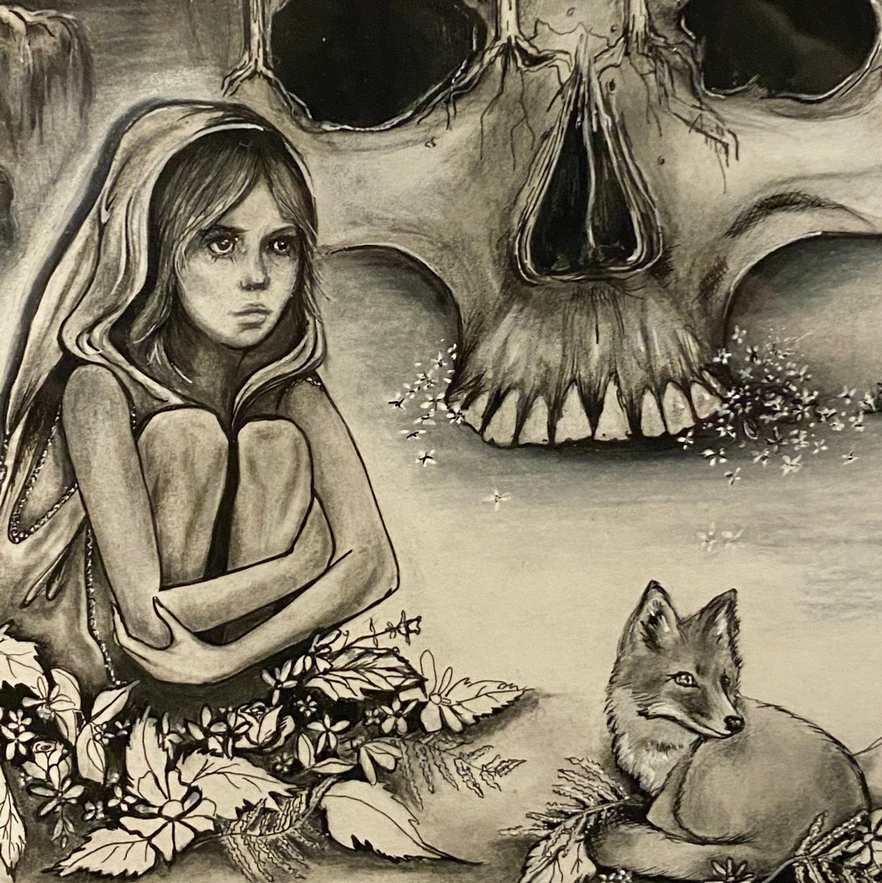 Cora (original Framed Drawing) - Etsy