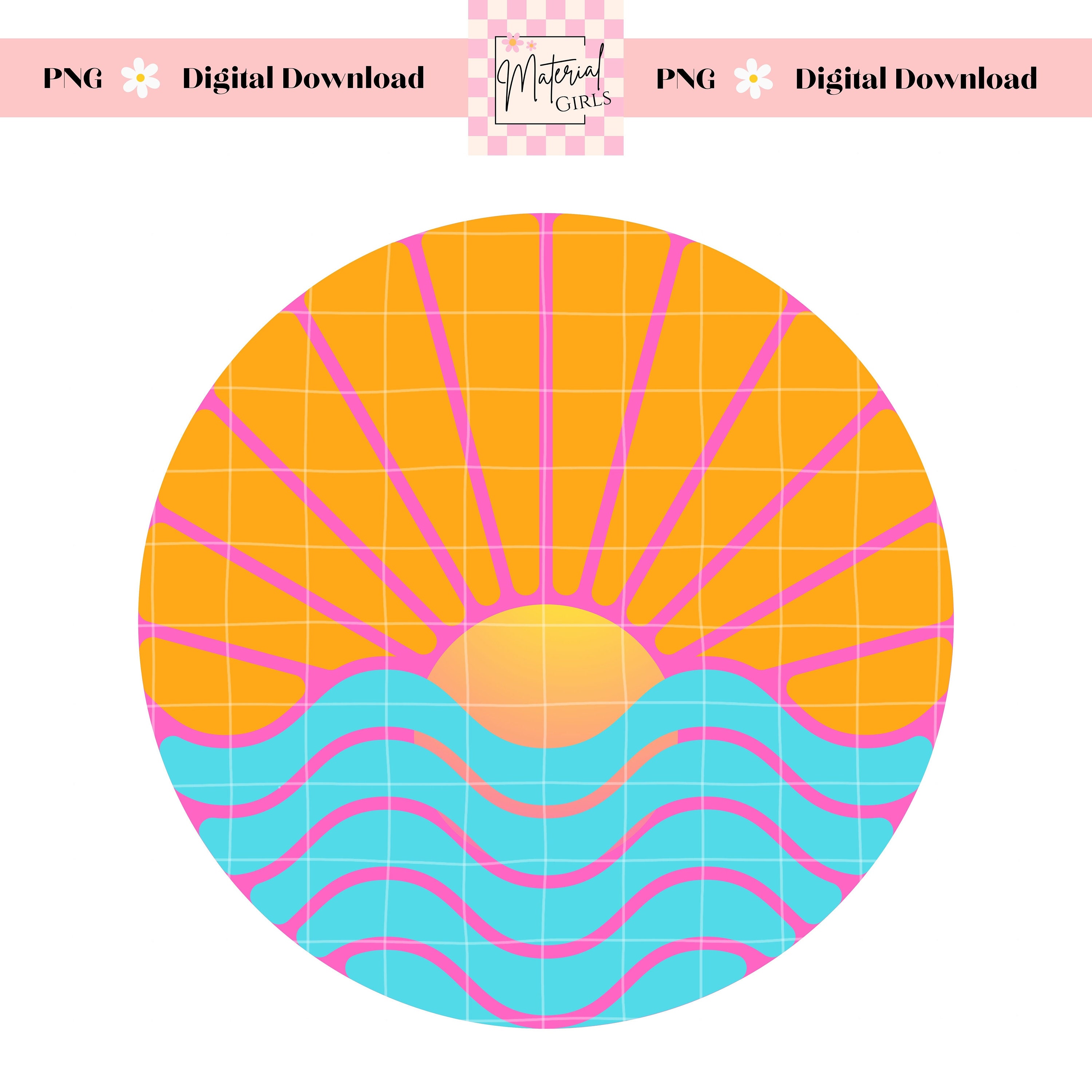Sunrise Sunburn Sunset Repeat PNG Digital Download - Etsy