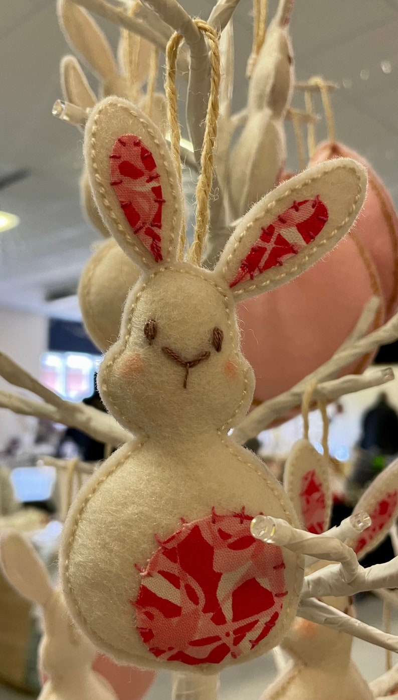 Easter Bunny Felt Plushie - Etsy