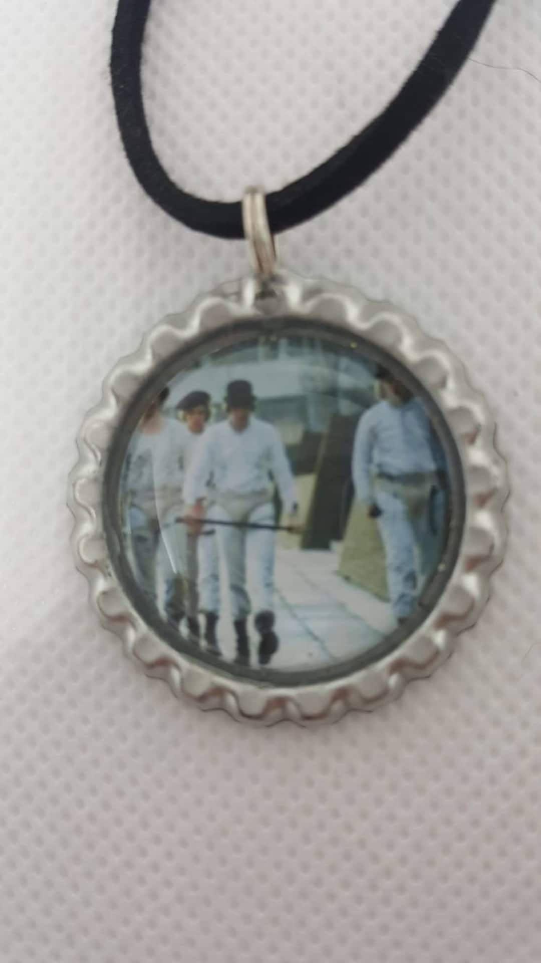 A Clockwork Orange Bottle Cap Necklace - Etsy