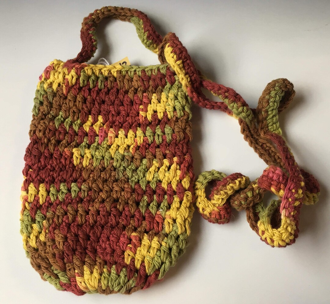 Autumn-themed Crossbody Bottle Carrier, Festival Essentials, Bohemian ...