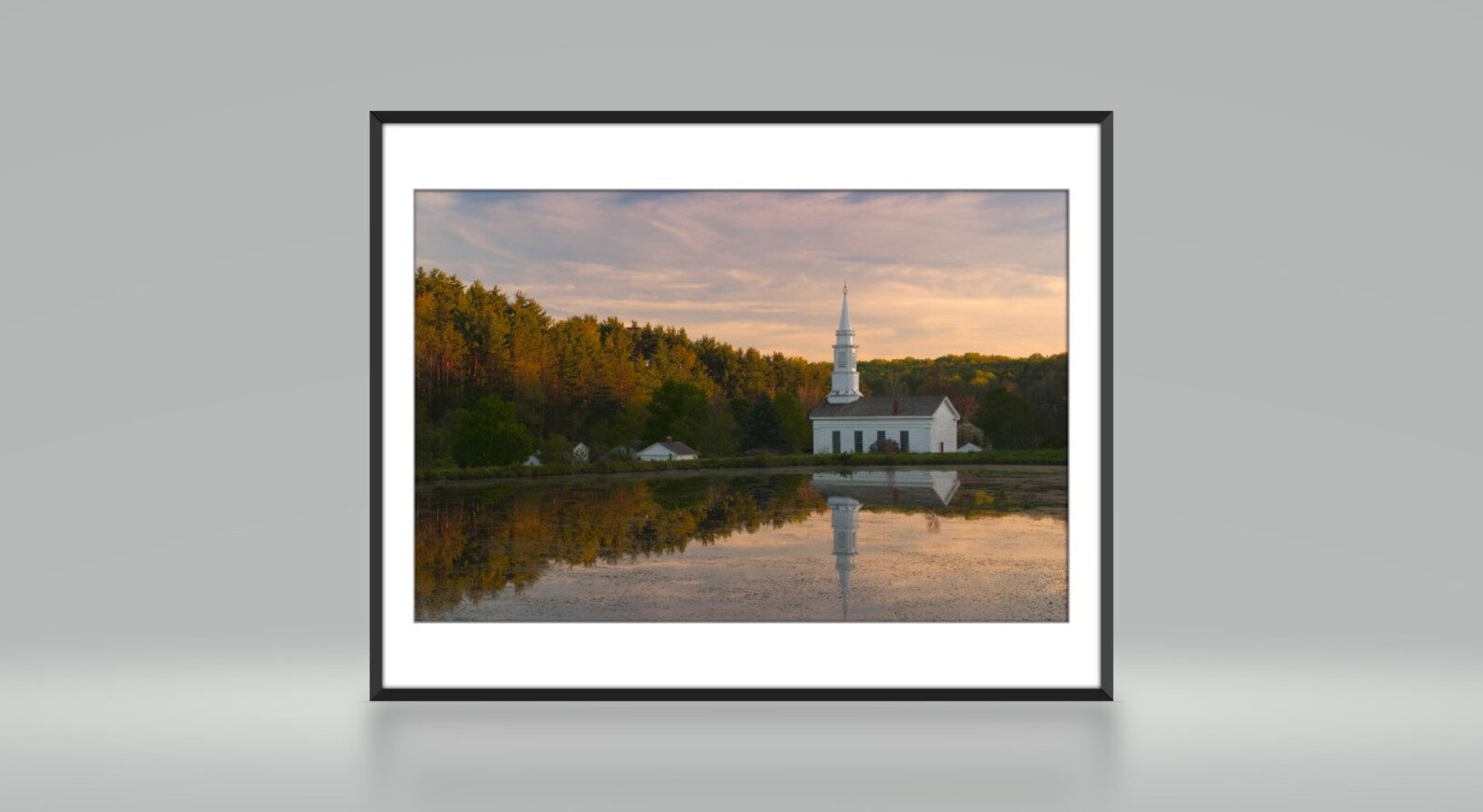 Evening on a Farm - Country Church - Historical Hale Farm in Ohio ...