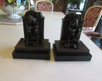 Reading Man Bookends - Etsy