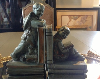 Chinese Children Bookends - Etsy