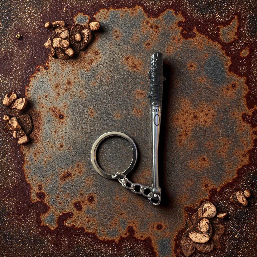 Walking Dead Negan Bat Keychain - Etsy