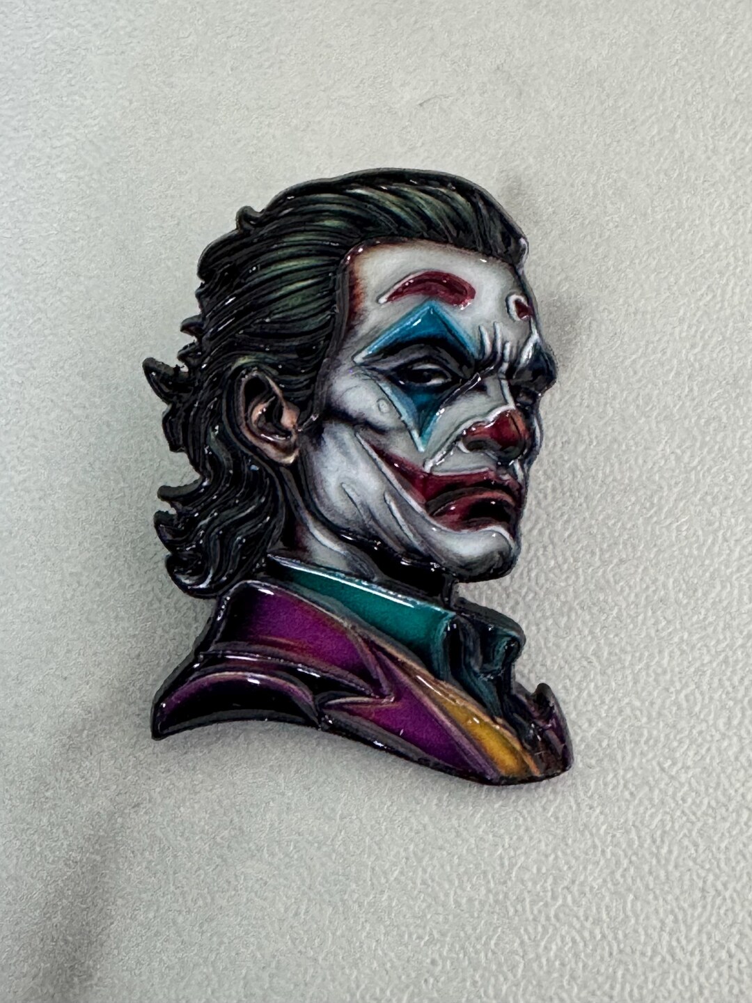 Joker Enamel Pin: Single Post, 1.25 Inch - Etsy