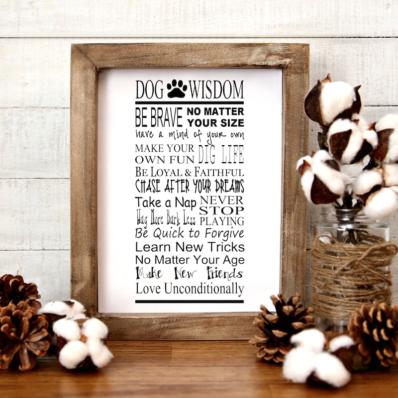 Dog Wisdom - Etsy