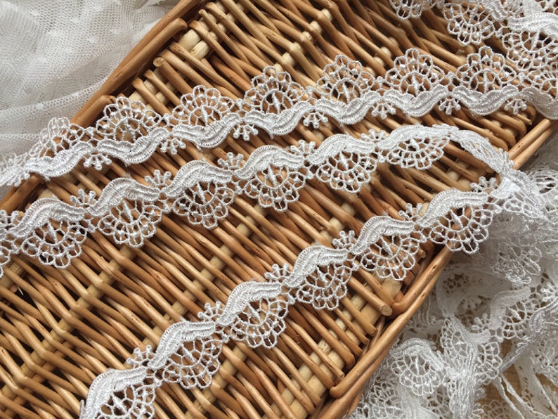 2cm Lace Tape, Narrow Venise Lace Trim, DIY Lace Necklace Material in ...