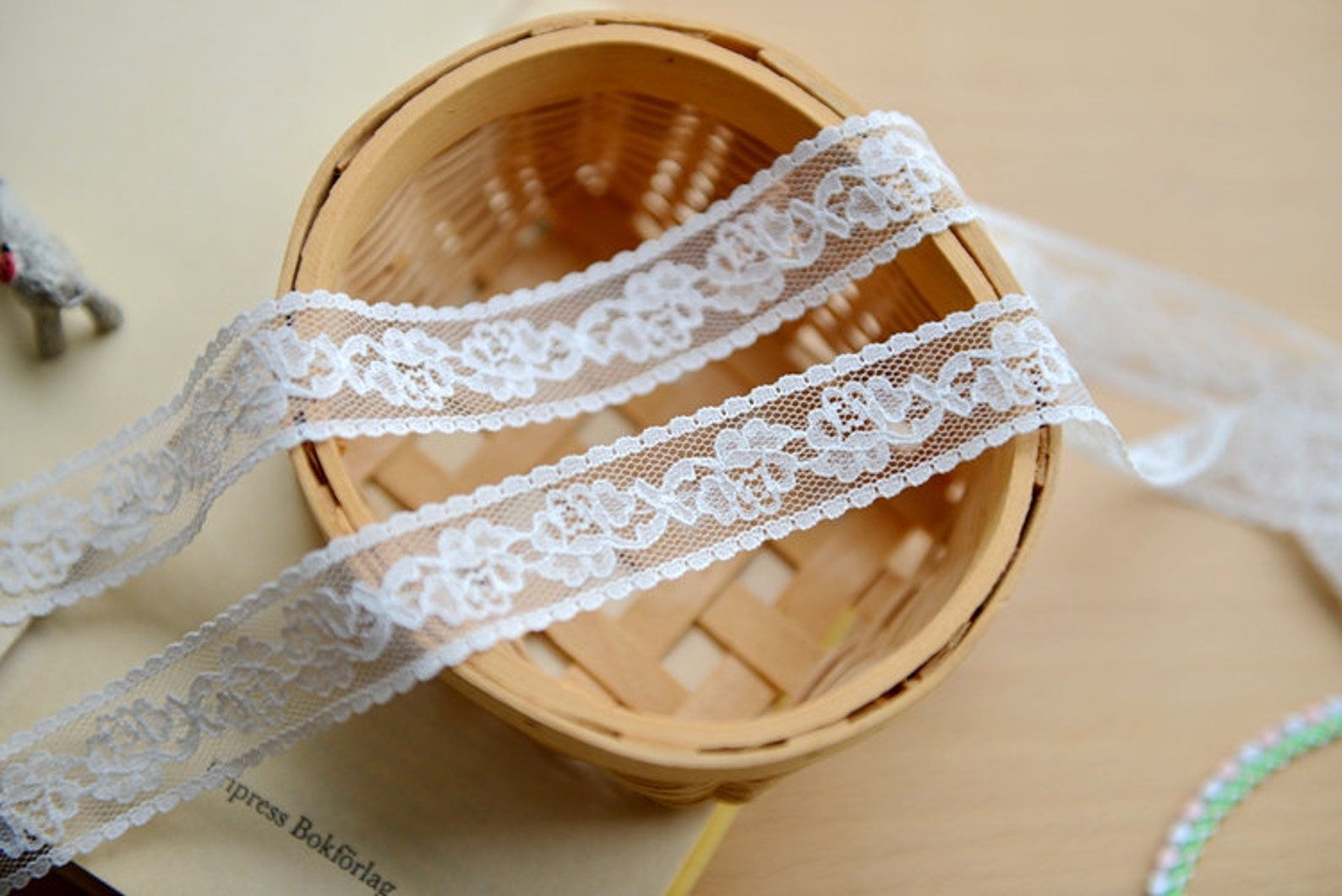Lace Tape, Ivory Ribbon Lace, Wedding Lace Trim, Lace Ribbon, Raschel ...