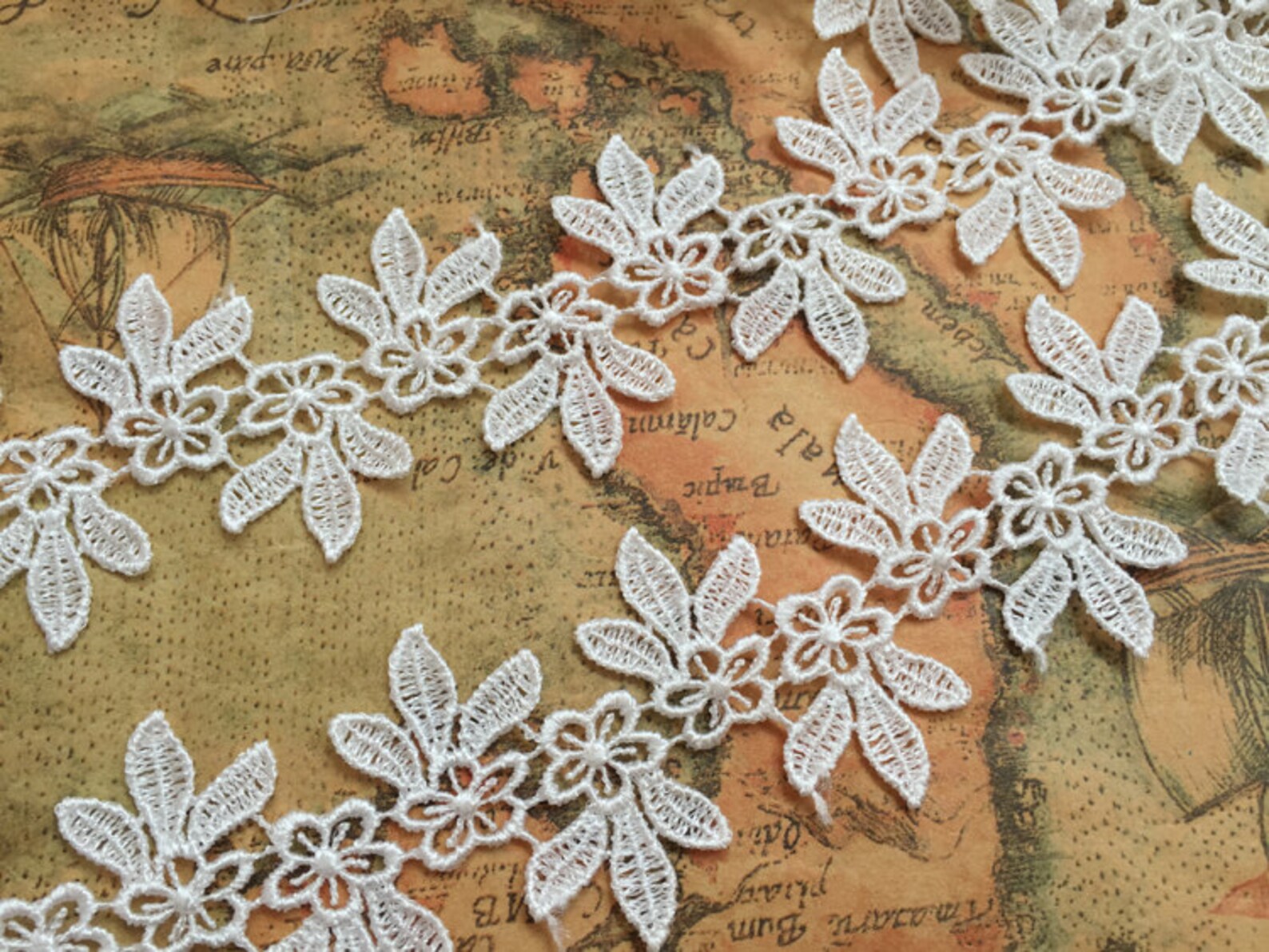 Flower Lace Trim, Venise Lace Trim, Small Lace Trim, Width About 4cm - Etsy