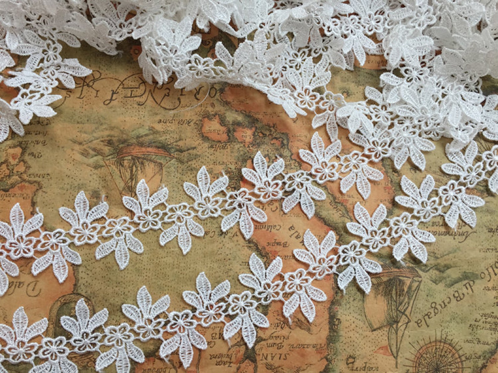 Flower Lace Trim, Venise Lace Trim, Small Lace Trim, Width About 4cm - Etsy