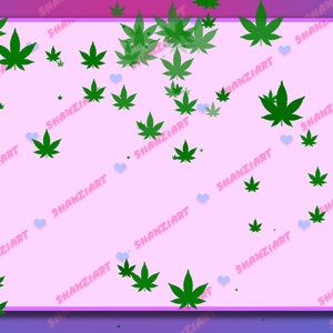 Animated Weed Leaves | Stream | Stoner | Twitch | Overlay - Etsy