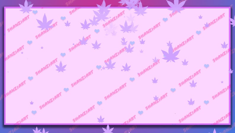Animated Weed Leaves in Purple - Etsy