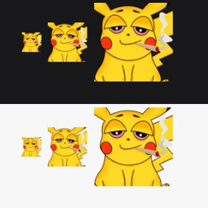 Stoned Pikachu Emote Twitch Discord Streaming Digital Art Digital ...