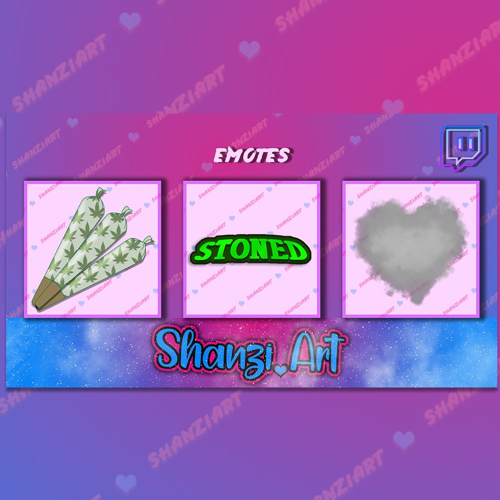 Weed Emotes | Twitch | Stream | Discord - Etsy