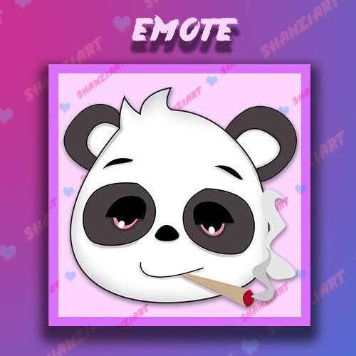 Stoned Panda Emote - Etsy