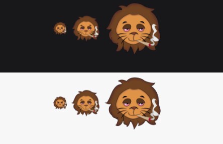 Stoned Lion Emote Twitch - Etsy