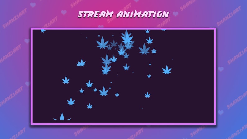 Rainbow Animated Weed Leaves - Etsy