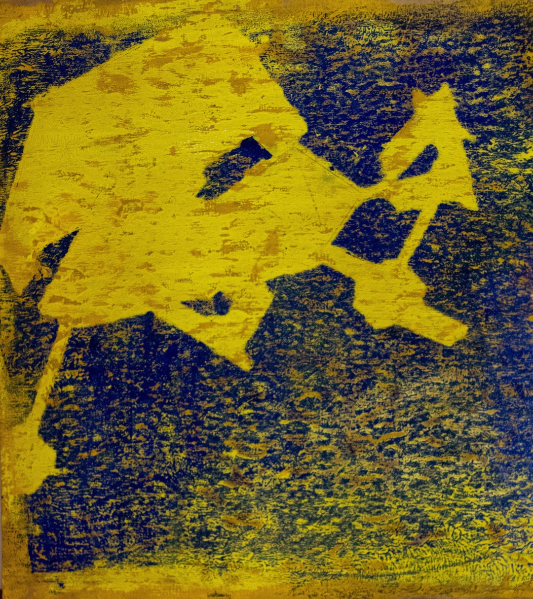 Yellow and Blue Number Number One - Etsy