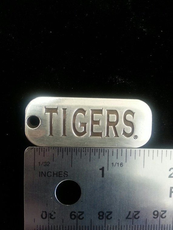 Auburn University Tigers War Eagle Dog Tag Silver Charm | Etsy