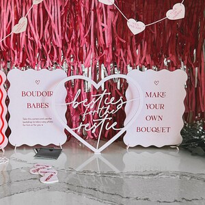Make Your Own Bouquet Acrylic Table Sign Valentine's Day Table Decor ...